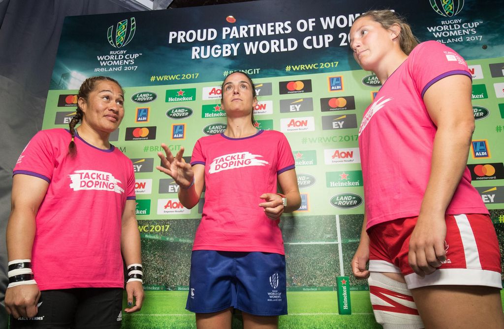 Day three marks Keep Rugby Clean day at #WRWC2017 | World Rugby