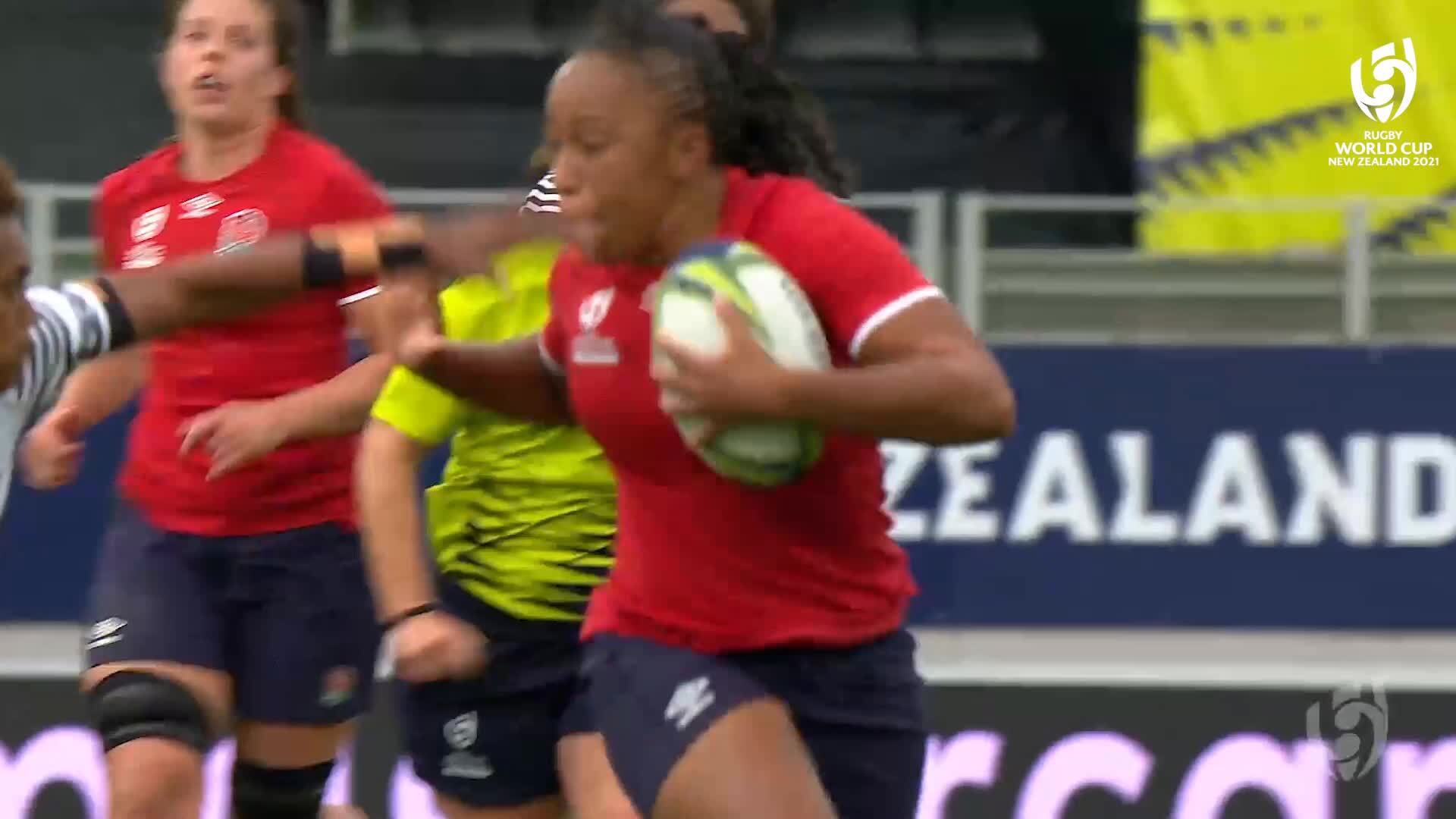 Mastercard Player of the Match - Sadia Kabeya | FIJ v ENG