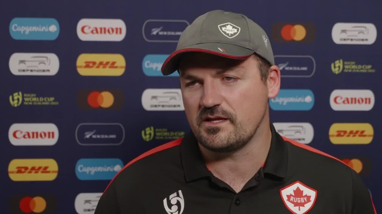 RWC 2021 - Kevin Rouet, Canada coach flash interview