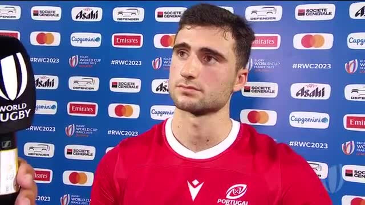 Raffaele Storti (Portugal) reaction (Portugal v Hong Kong) ｜ Rugby ...