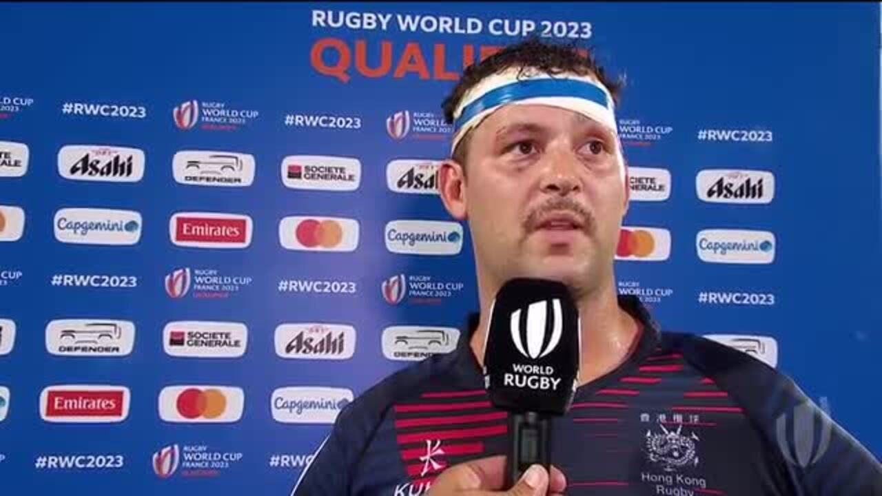 Hong Kong Captain Joshua Hrstich reaction (Portugal v Hong Kong ...