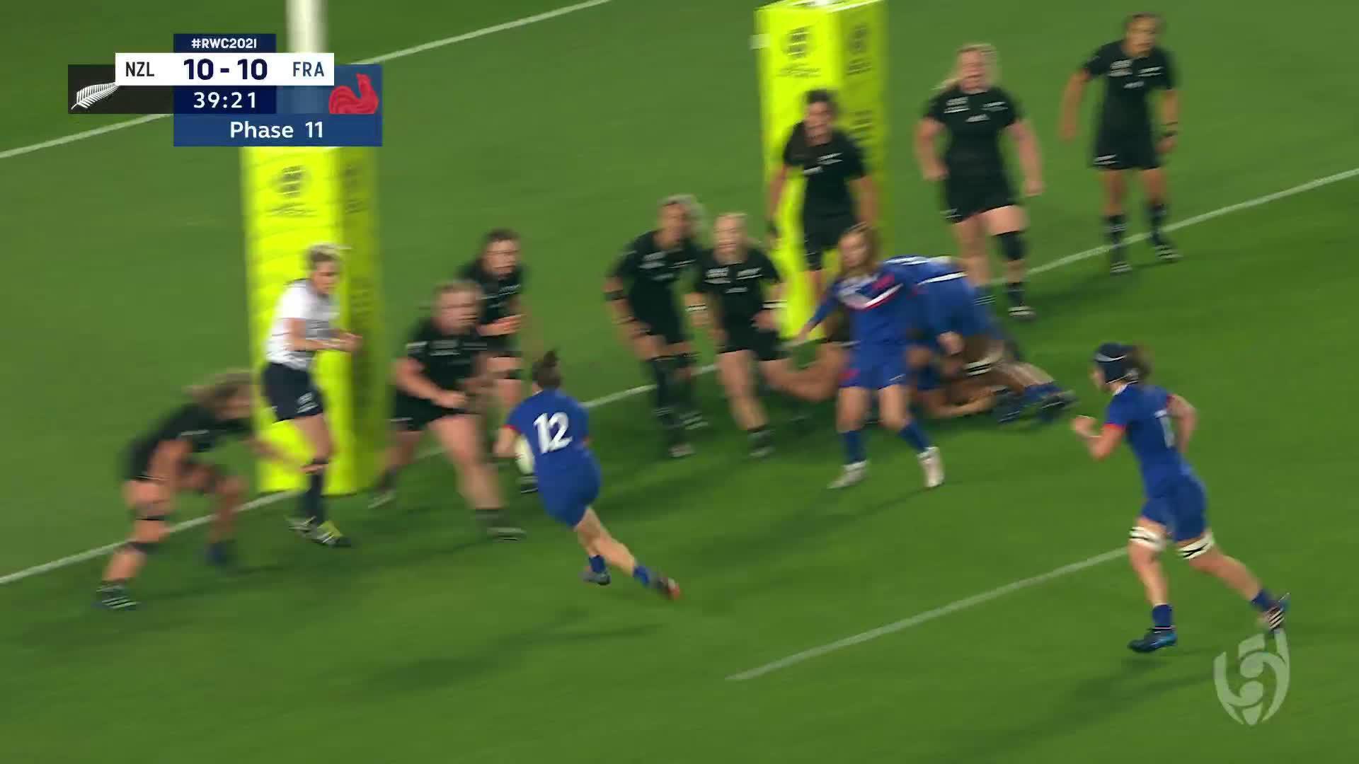 Gabrielle Vernier's Best Moments from the RWC 2021 semi-final