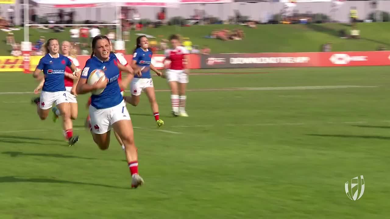 DHL Impact Moment | Emirates Dubai 7s | France's Valentine Lothoz ...