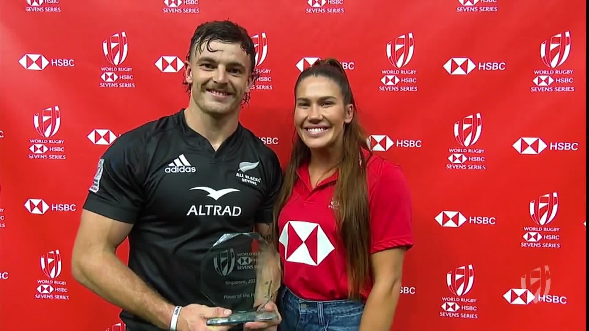 HSBC Player of the Final | HSBC Singapore Rugby Sevens | Leroy Carter ...